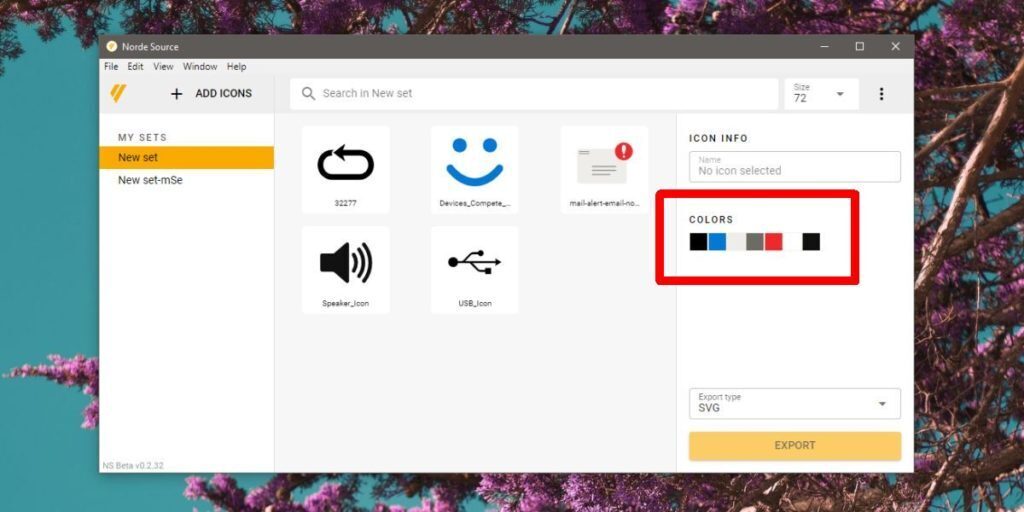 How to edit an SVG icon color on Windows 10
