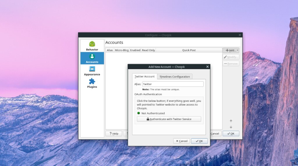 How to tweet from the Plasma desktop with Choqok