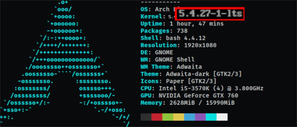 How to switch to the LTS kernel in Arch Linux