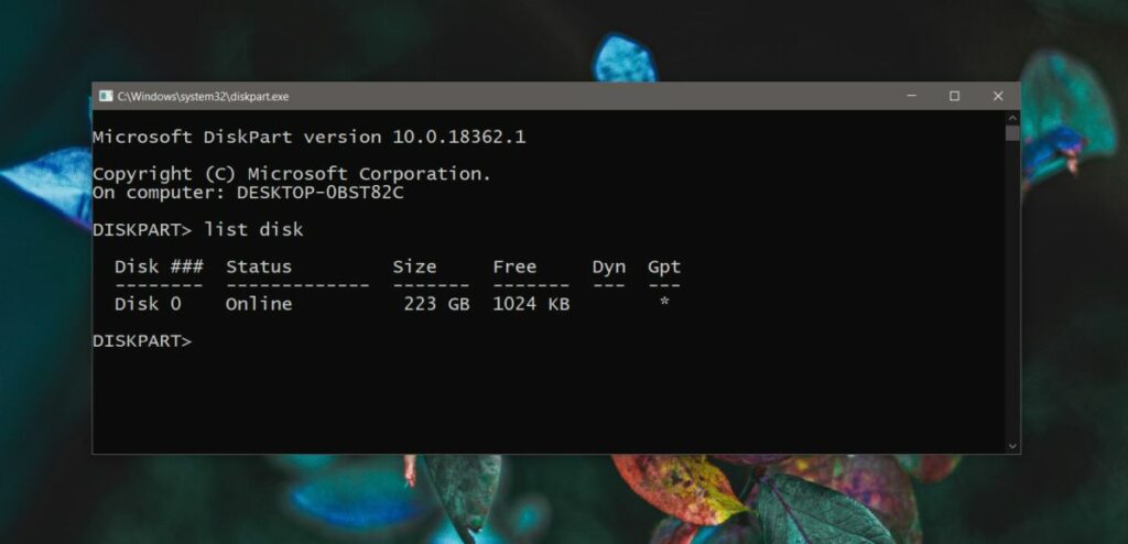 How to check the partition style of a disk on Windows 10
