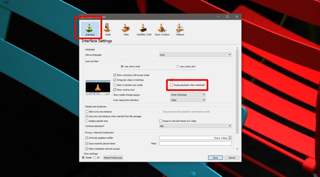 How To Pause Vlc Player When It Is Minimized On Windows 10