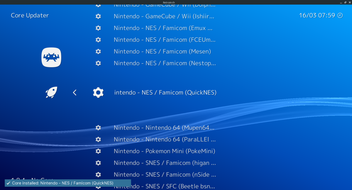 How to play NES games in RetroArch on Linux