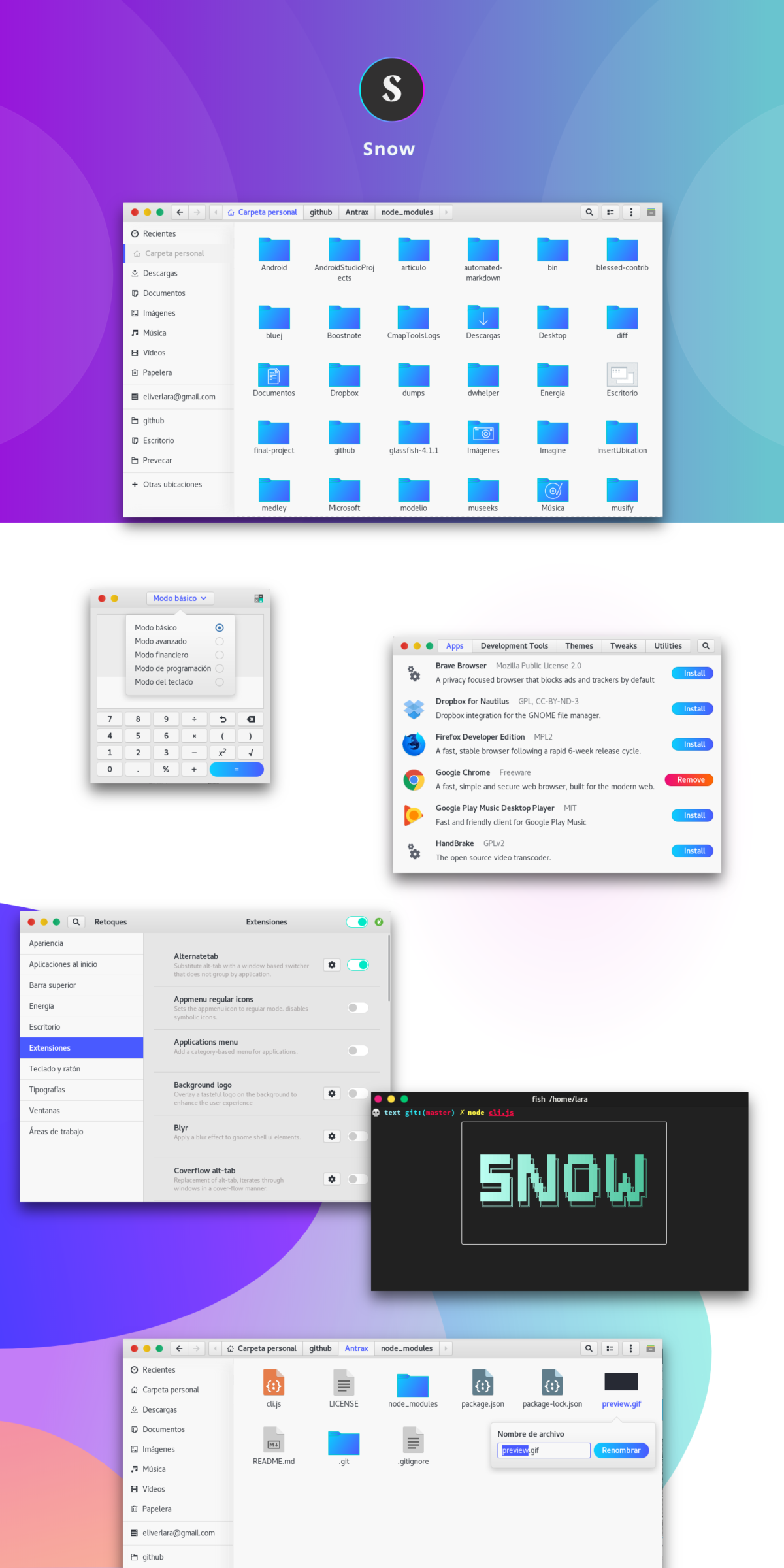 How to install the Snow GTK theme on Linux