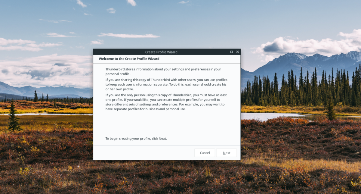 How to fix Thunderbird profile version error in Ubuntu