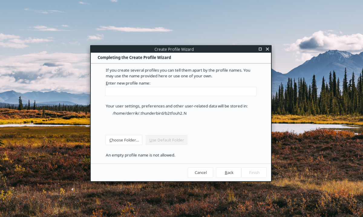 How to fix Thunderbird profile version error in Ubuntu