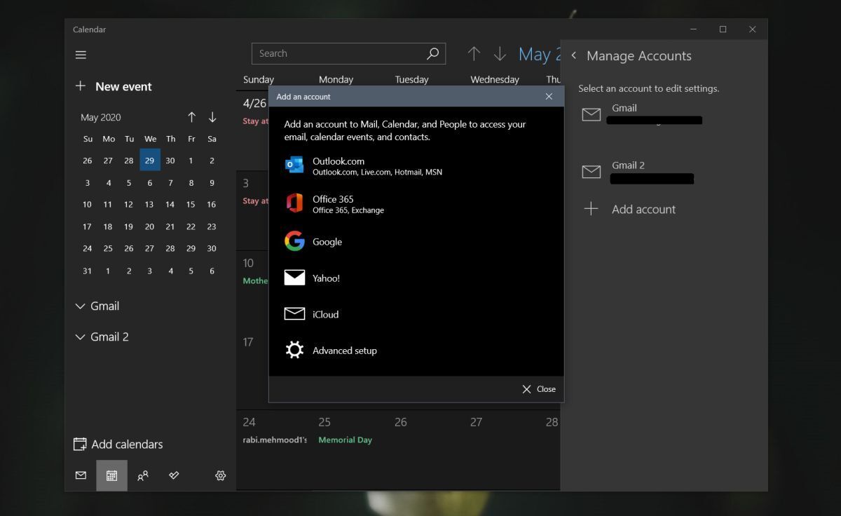 How to add events to Windows 10 Calendar