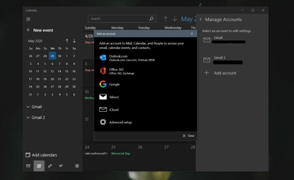 How to add events to Windows 10 Calendar