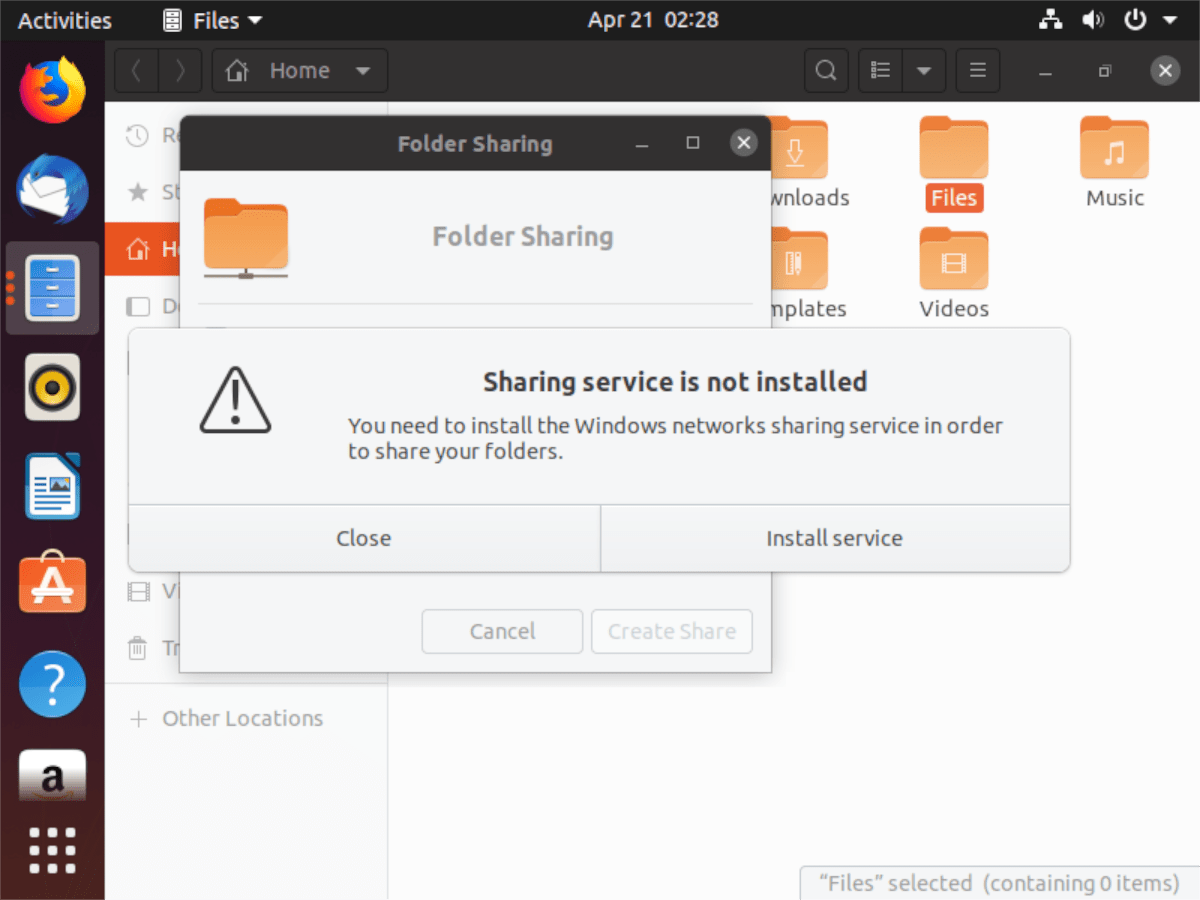 How to share folders from an Ubuntu PC to the network