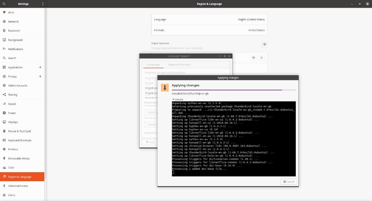 How to change the language in Ubuntu