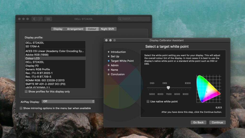 How to calibrate an external display on macOS