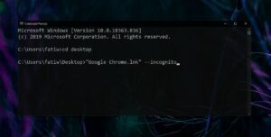 How to use a Command Line switch on Windows 10