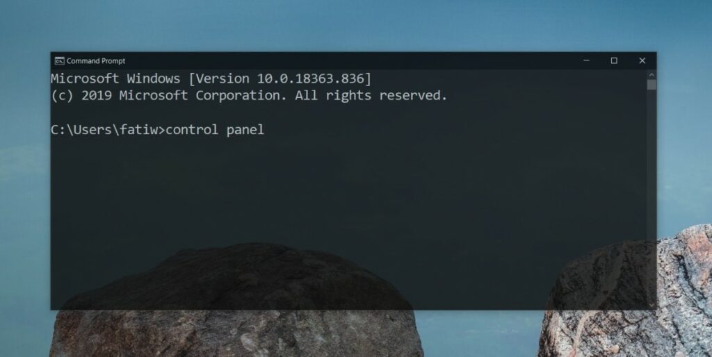 How to open the Control Panel on Windows 10