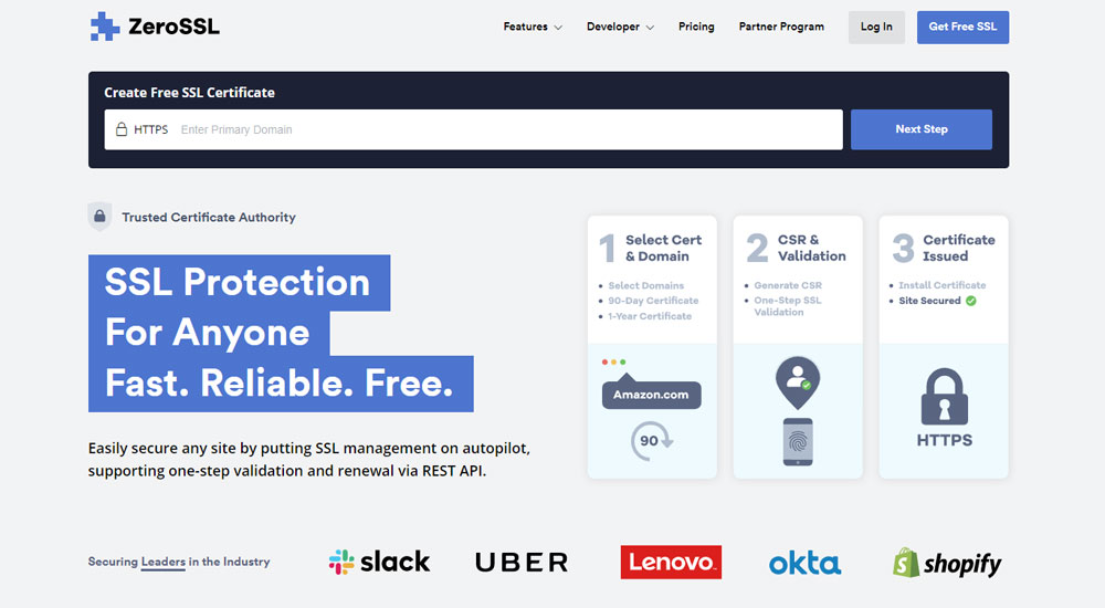 ZeroSSL - Affordable SSL Certificate Creation and Management (REST API Review)