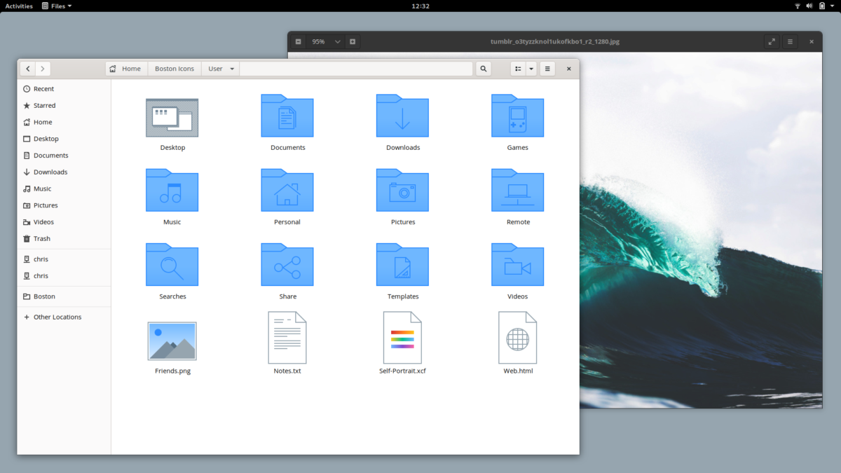 How to install the Boston icon theme on Linux