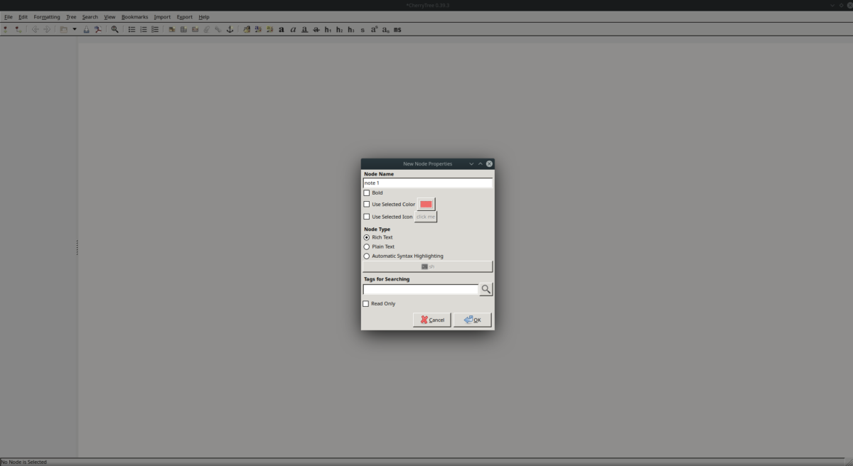 How to use the Cherry Tree note-taking app on Linux