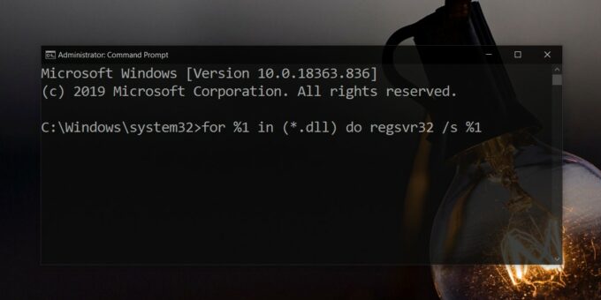 How to Re-register and register DLL files on Windows 10