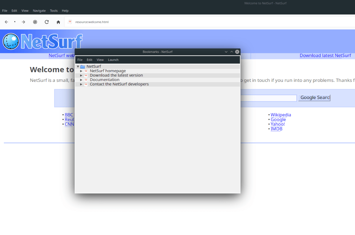 How to set up the NetSurf browser on Linux