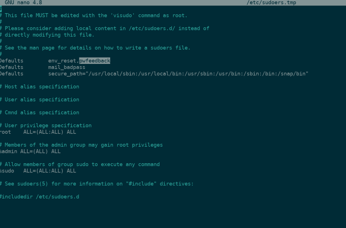 How To Show Password Feedback In The Linux Terminal