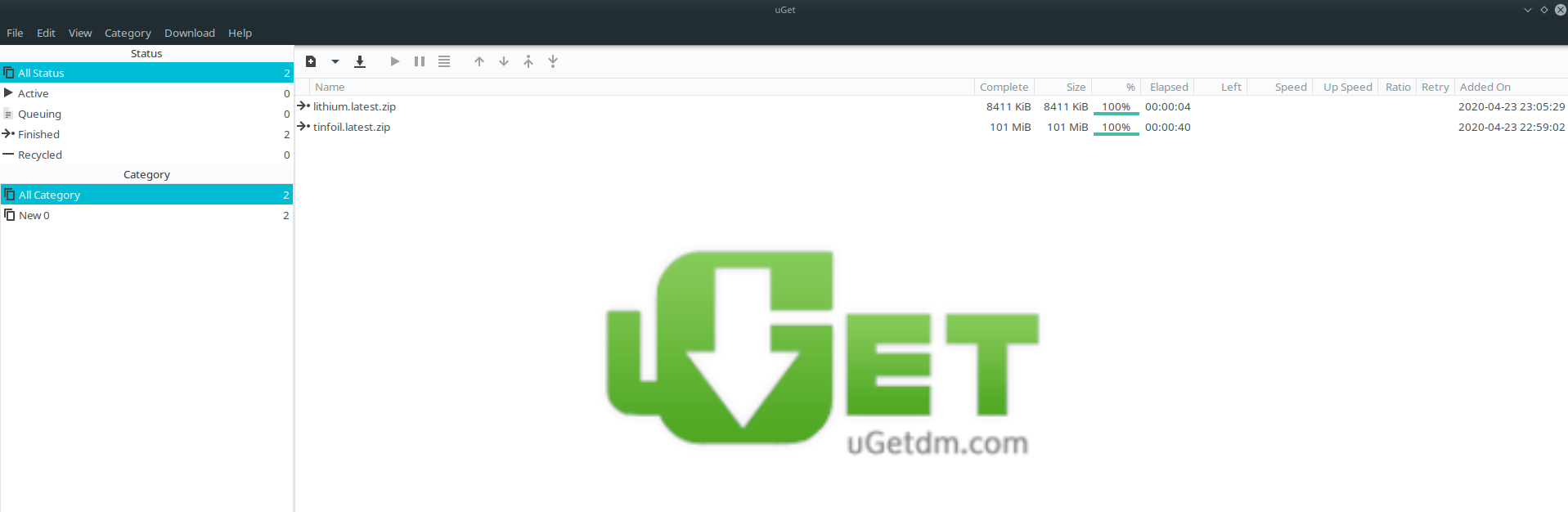How to set up uGet downloader on Linux