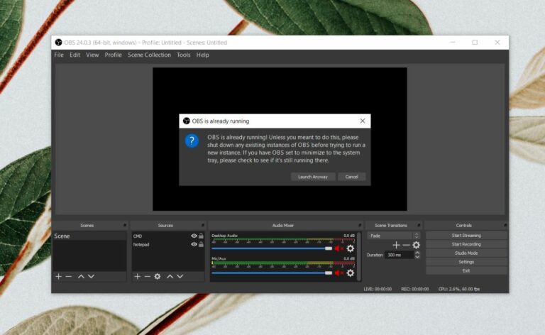 How to run multiple instances of OBS on Windows 10