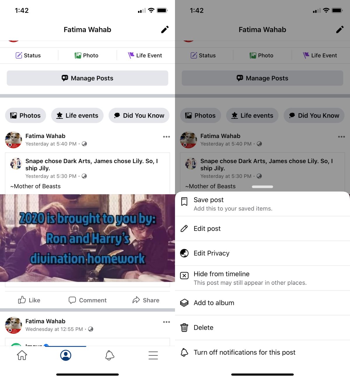 How to delete posts on Facebook