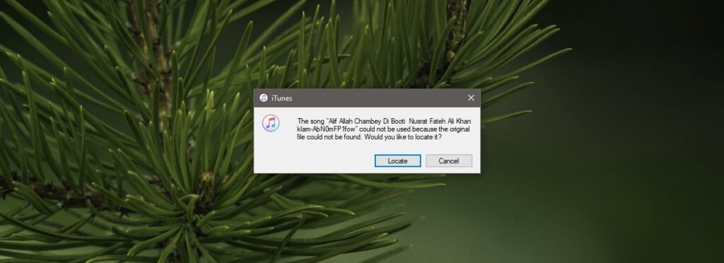 How to find a missing song in iTunes on Windows 10
