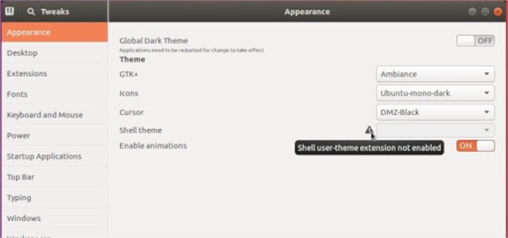 How to install the Black Maia Gnome Shell theme