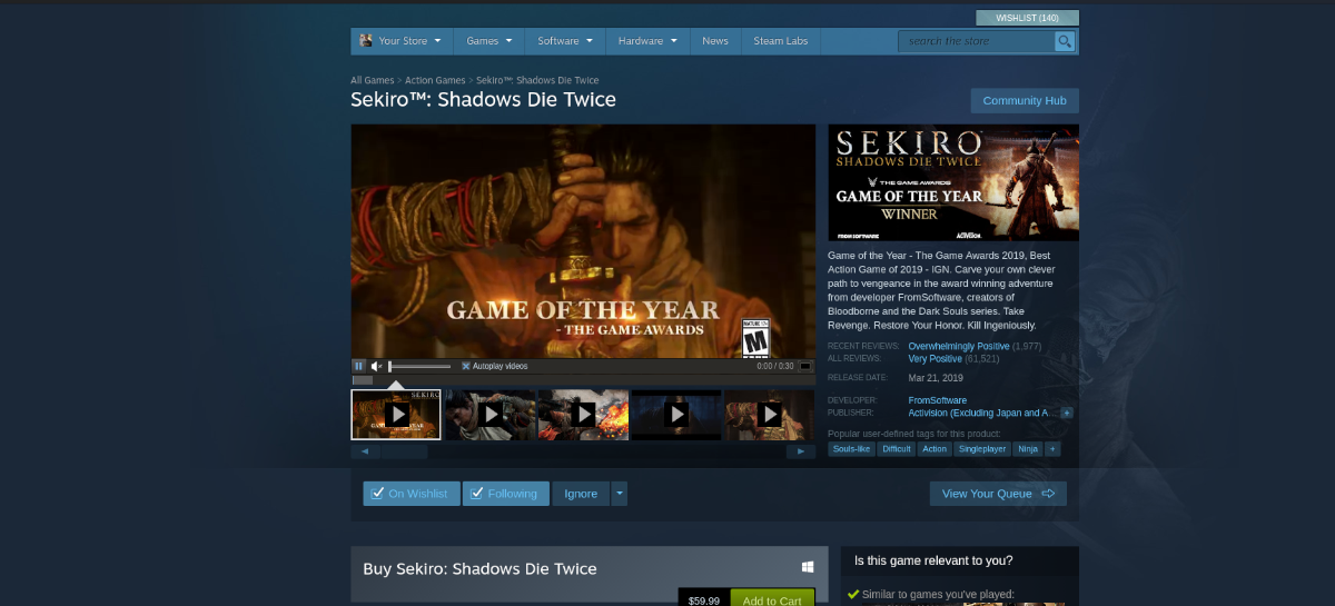 How to play Sekiro: Shadows Die Twice on Linux