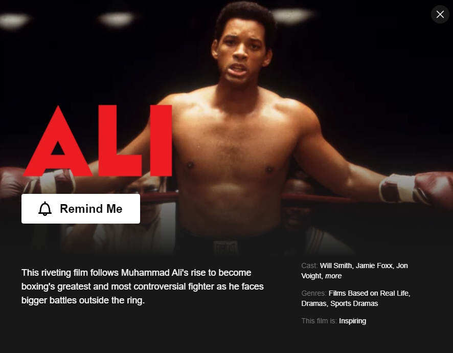 How to Watch Ali on Netflix US from Anywhere in the World