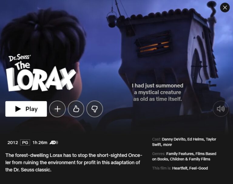 How to Watch The Lorax on Netflix US from Abroad