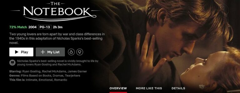 How to Watch The Notebook on Netflix from Anywhere