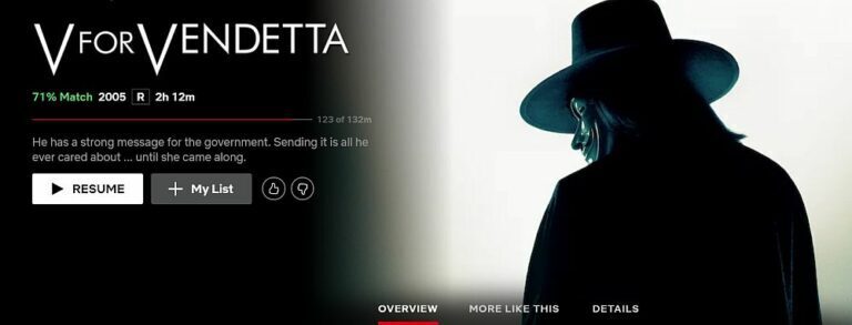 How to Watch V for Vendetta on Netflix from Anywhere