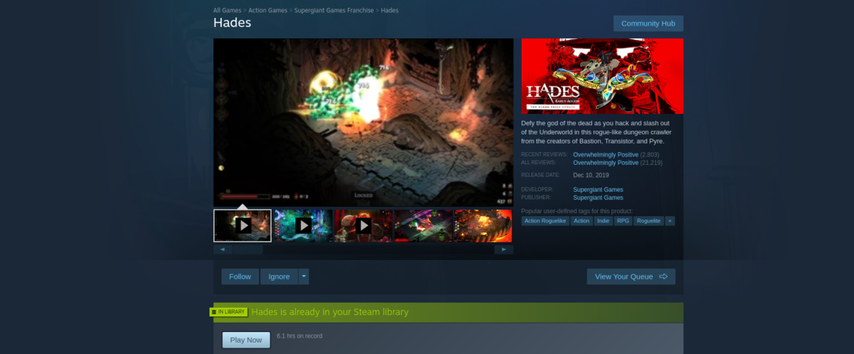 How to play Hades on Linux