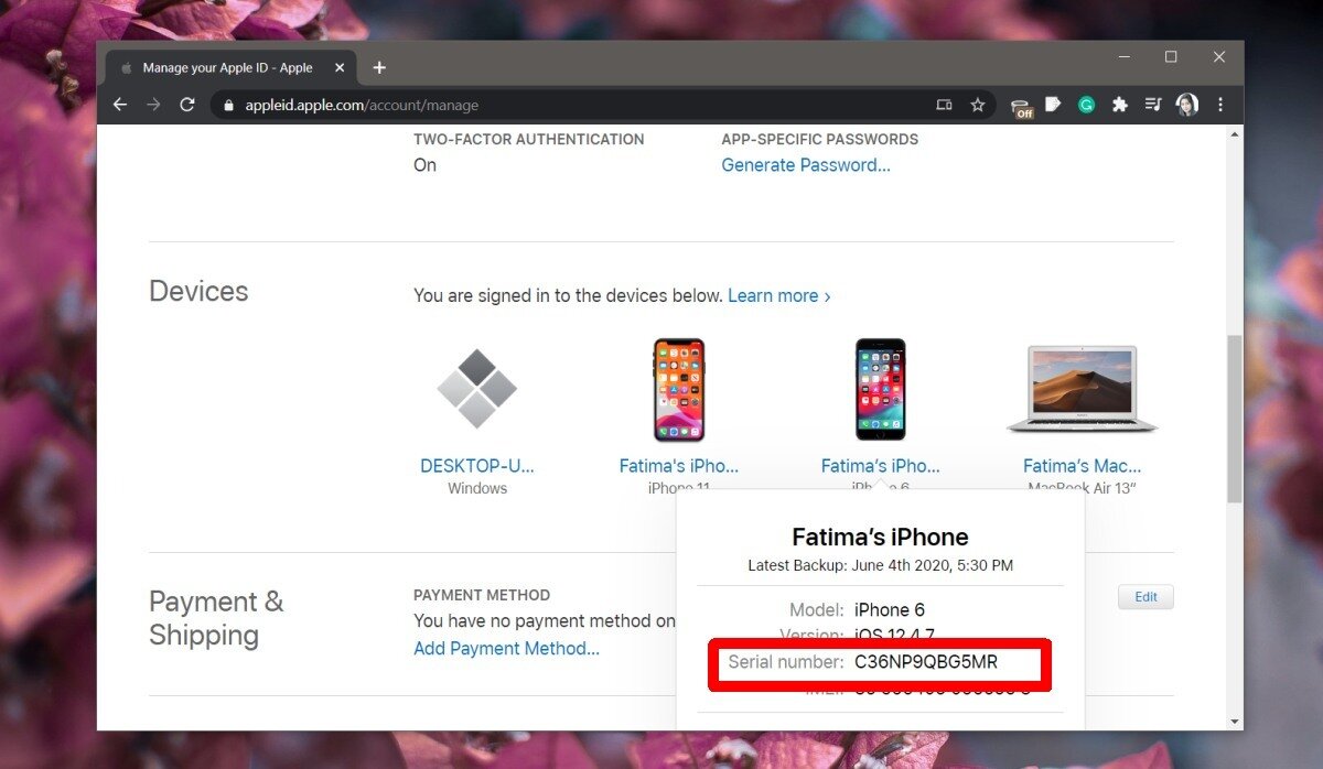 How to find an iPhone's serial number