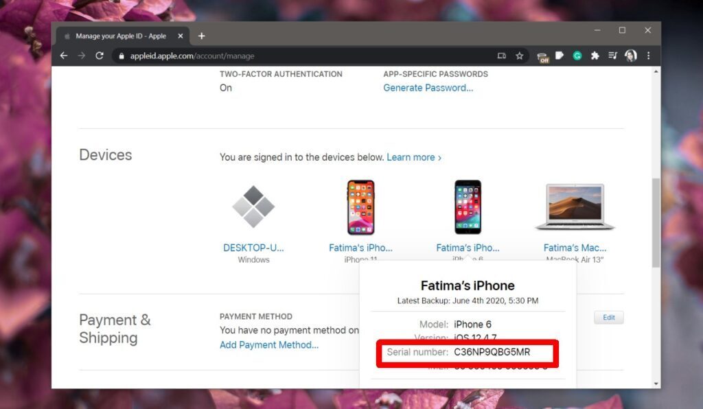 How to find an iPhone's serial number