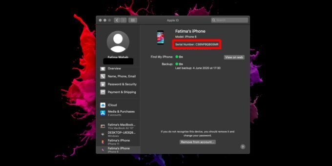 How to find an iPhone's serial number