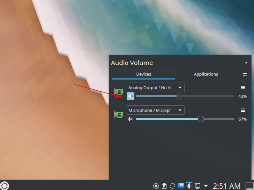 How to mute sound devices on Linux