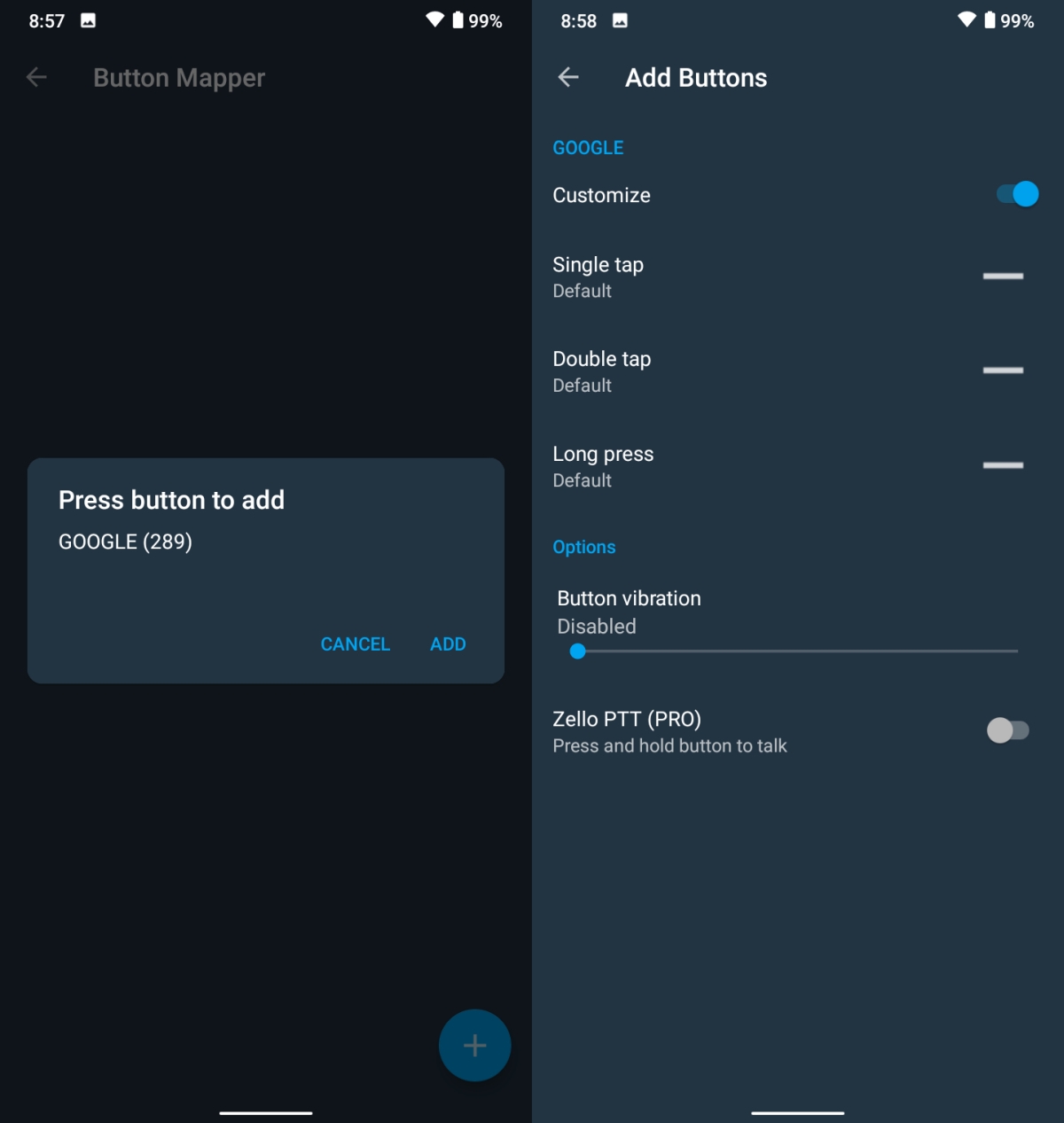 How to remap the Google Search key on an Android phone