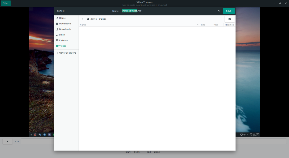 How to easily clip video files on Linux with Video Trimmer
