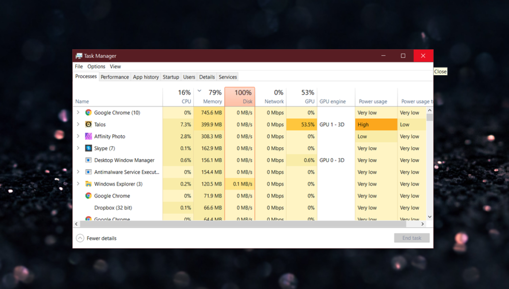 FIX: 100% Disk Usage Windows 10 Task Manager