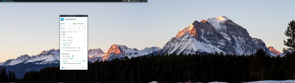 How to set up dual panels on XFCE 4