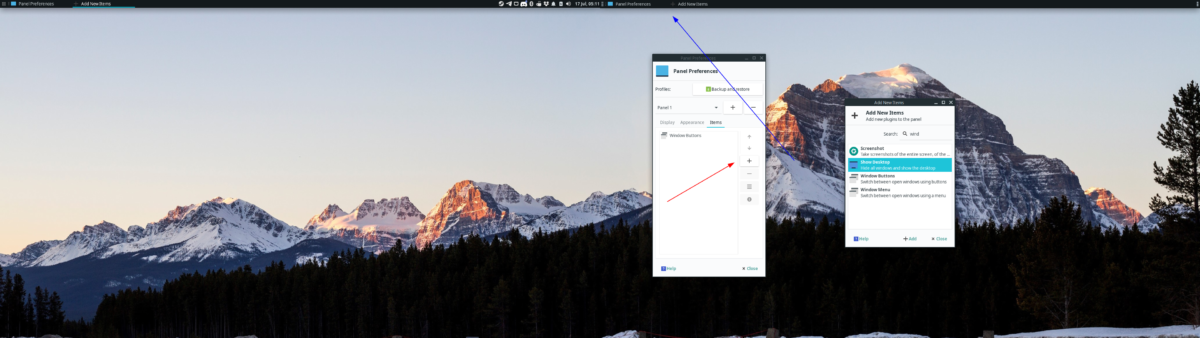 How to set up dual panels on XFCE 4