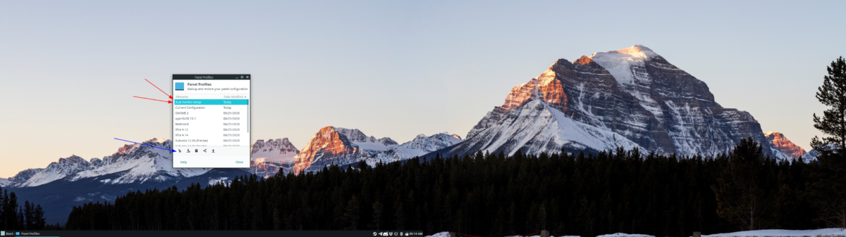 How to set up dual panels on XFCE 4