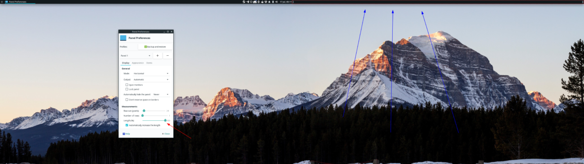 How to set up dual panels on XFCE 4