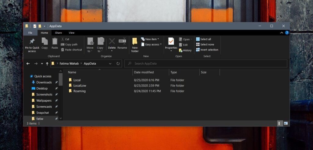 How to move AppData folder on Windows 10