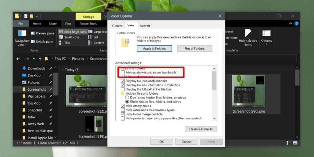 How to fix Windows 10 not showing thumbnails