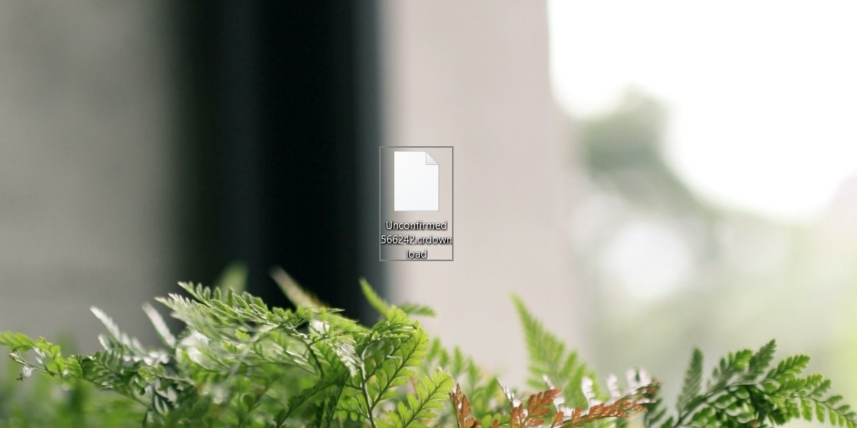 How to open crdownload file on Windows 10