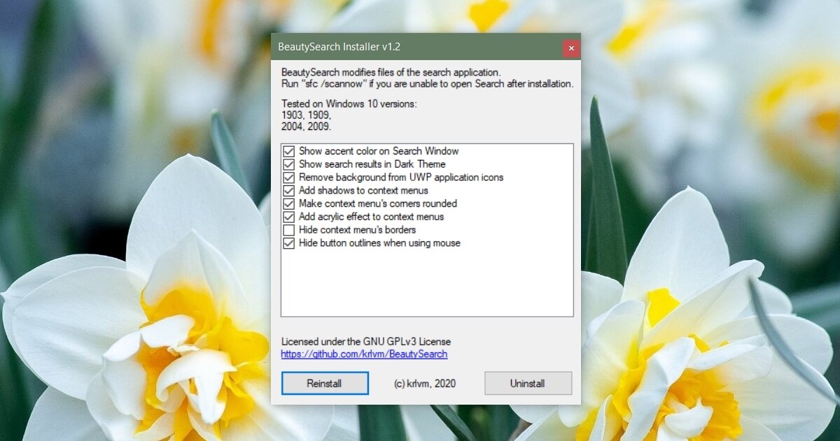 How to add accent color and dark theme to Windows Search on Windows 10
