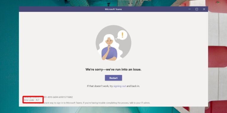 FIX: Microsoft Teams Error Code 4c7 (Quick Guide)
