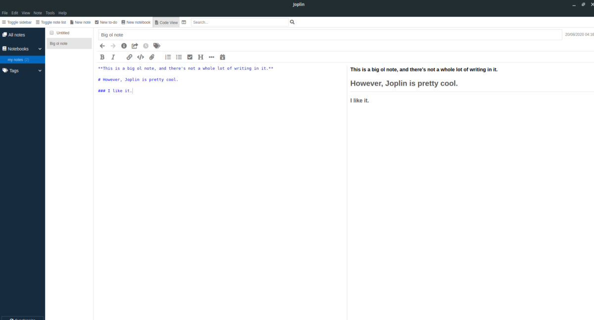 How to set up the Joplin note-taking app on Linux